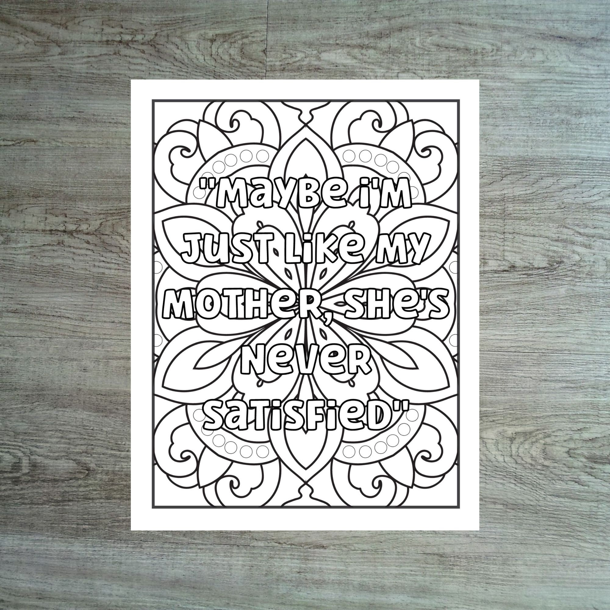 Customized Mandala Coloring Pages for Adults-printable Customized ...