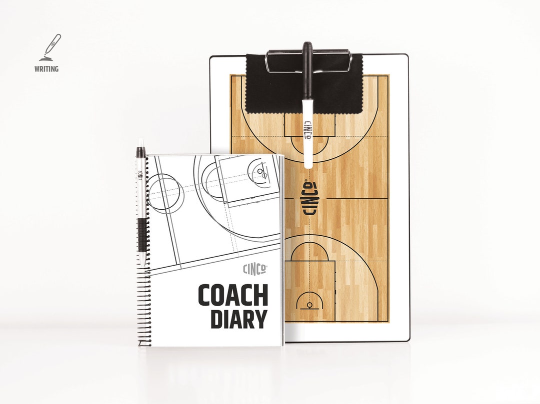 KIT Planner - Basketball Coach Writing Clipboard & Season Diary | Dry ...