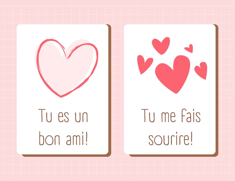 French Valentine's Day Cards (classroom Resources, Learn French, French ...