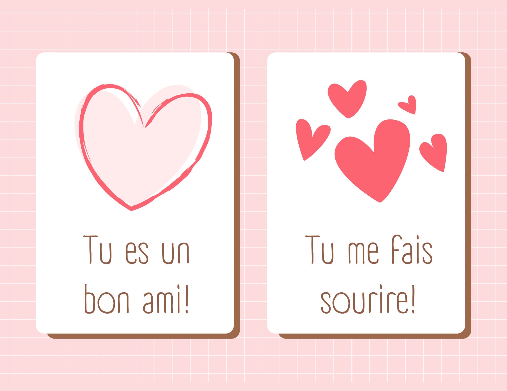 French Valentine's Day Cards (classroom Resources, Learn French, French ...