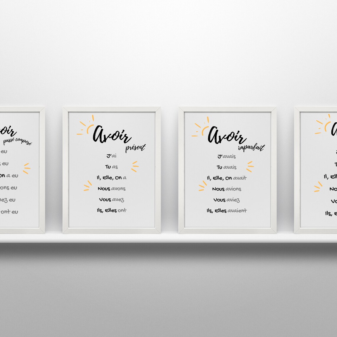 French Classroom Poster - Le Verbe AVOIR (classroom Decor, Language ...