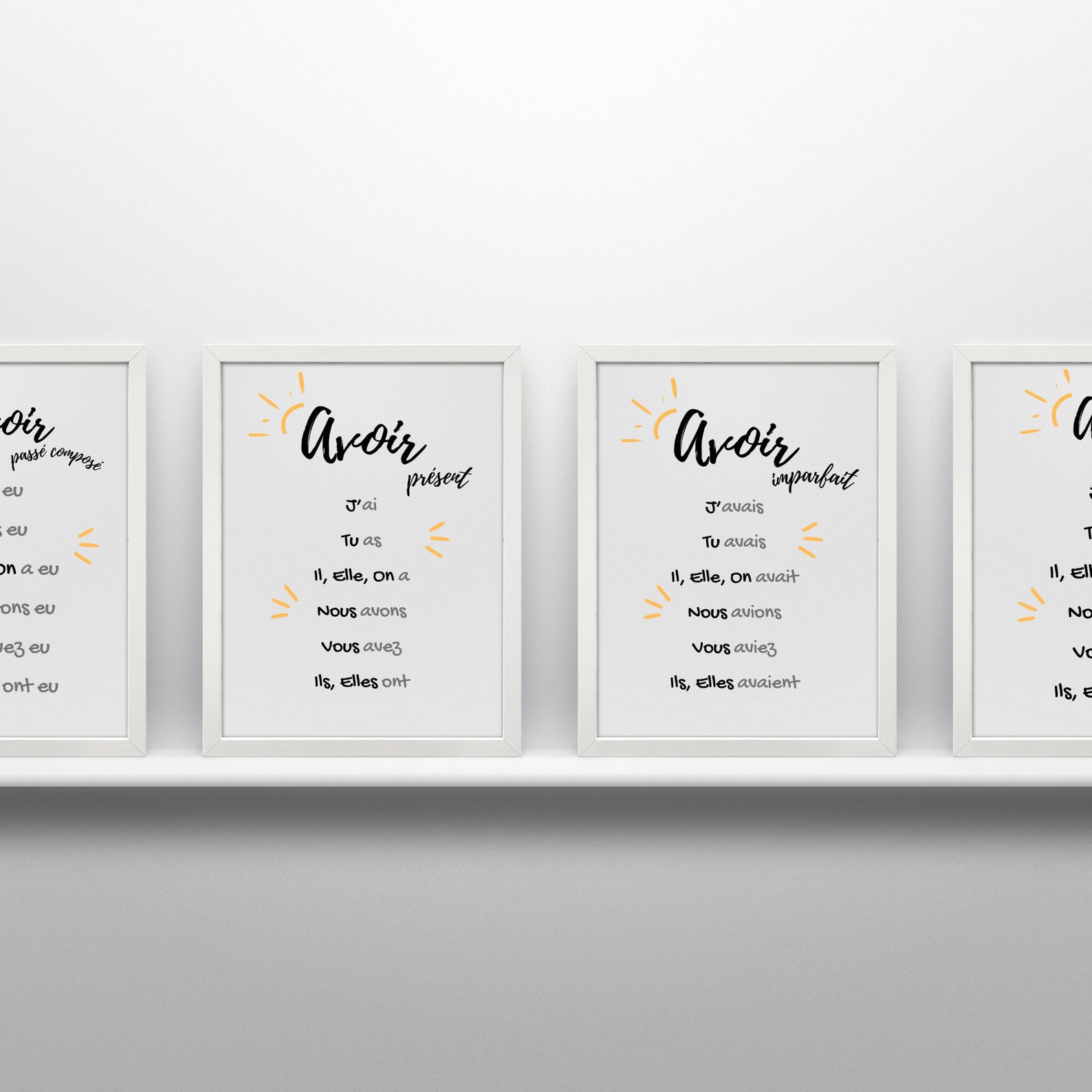 French Classroom Poster - Le Verbe AVOIR (classroom Decor, Language ...