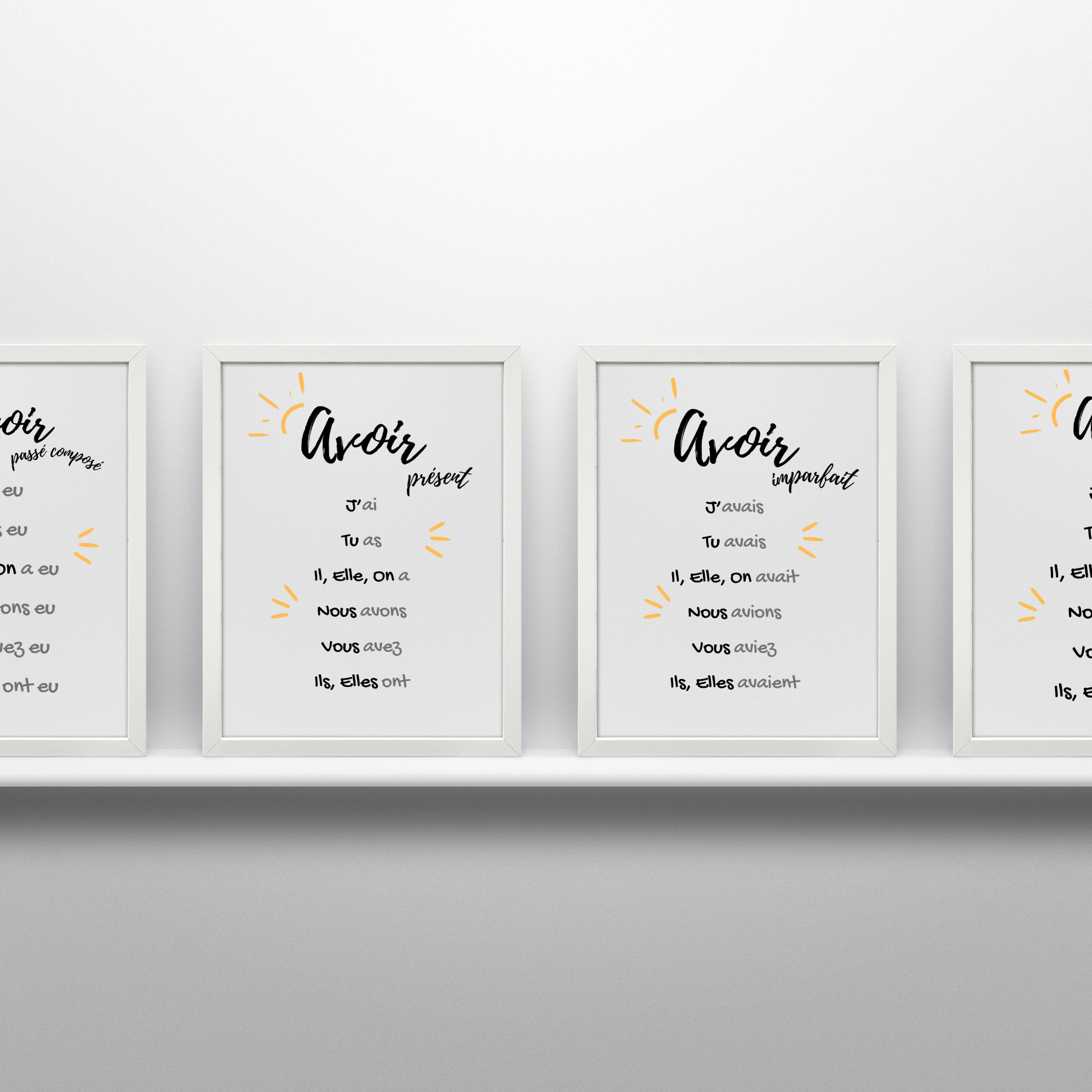 French Classroom Poster - Le Verbe AVOIR (classroom Decor, Language ...