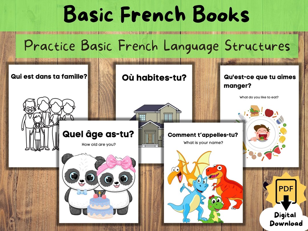 Bundle: Basic French Language Structure Books FSL Classroom - Etsy