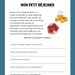 Basic French Reading Comprehension #2 (french Learning, Classroom ...