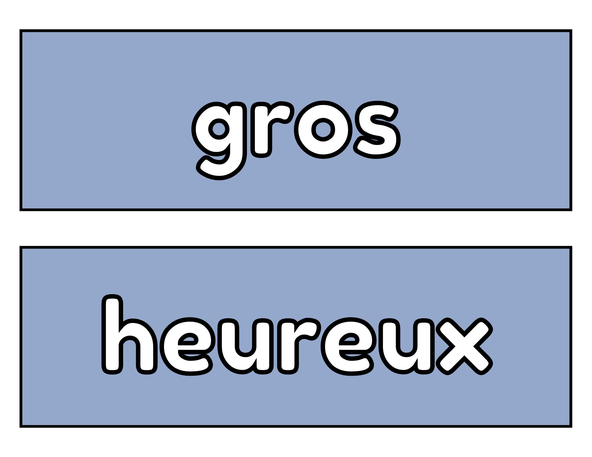 French Adjectives for Classroom Word Walls (french Vocabulary ...