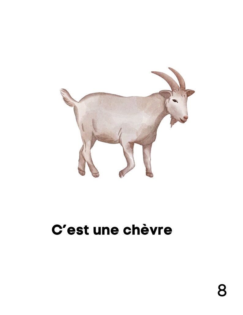 Les Animaux De La Ferme basic French Language Book, FSL Classroom ...