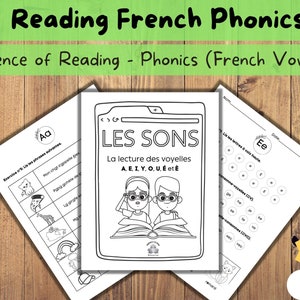 Reading French Phonics (science of Reading, French Vowels, Français, La ...