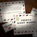 French Sight Word Flashcards (BUNDLE 6-10) - Basic French Learning ...