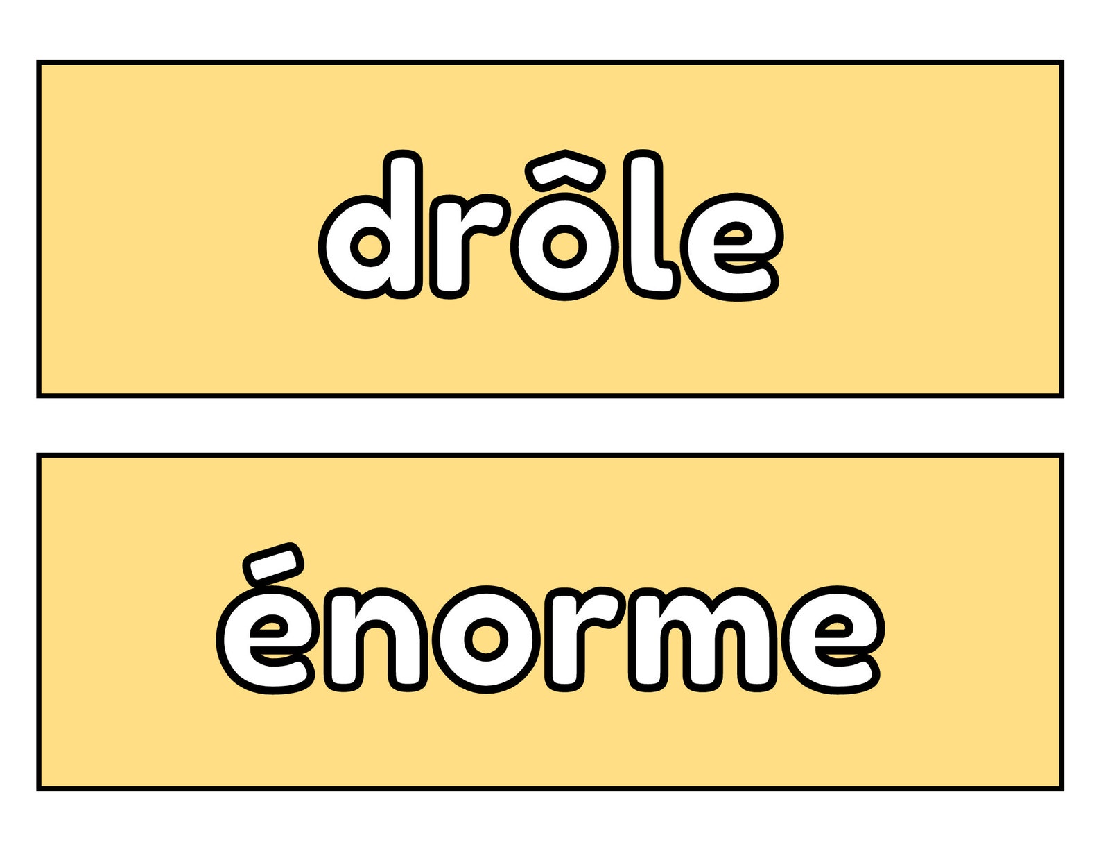 French Adjectives for Classroom Word Walls (french Vocabulary ...