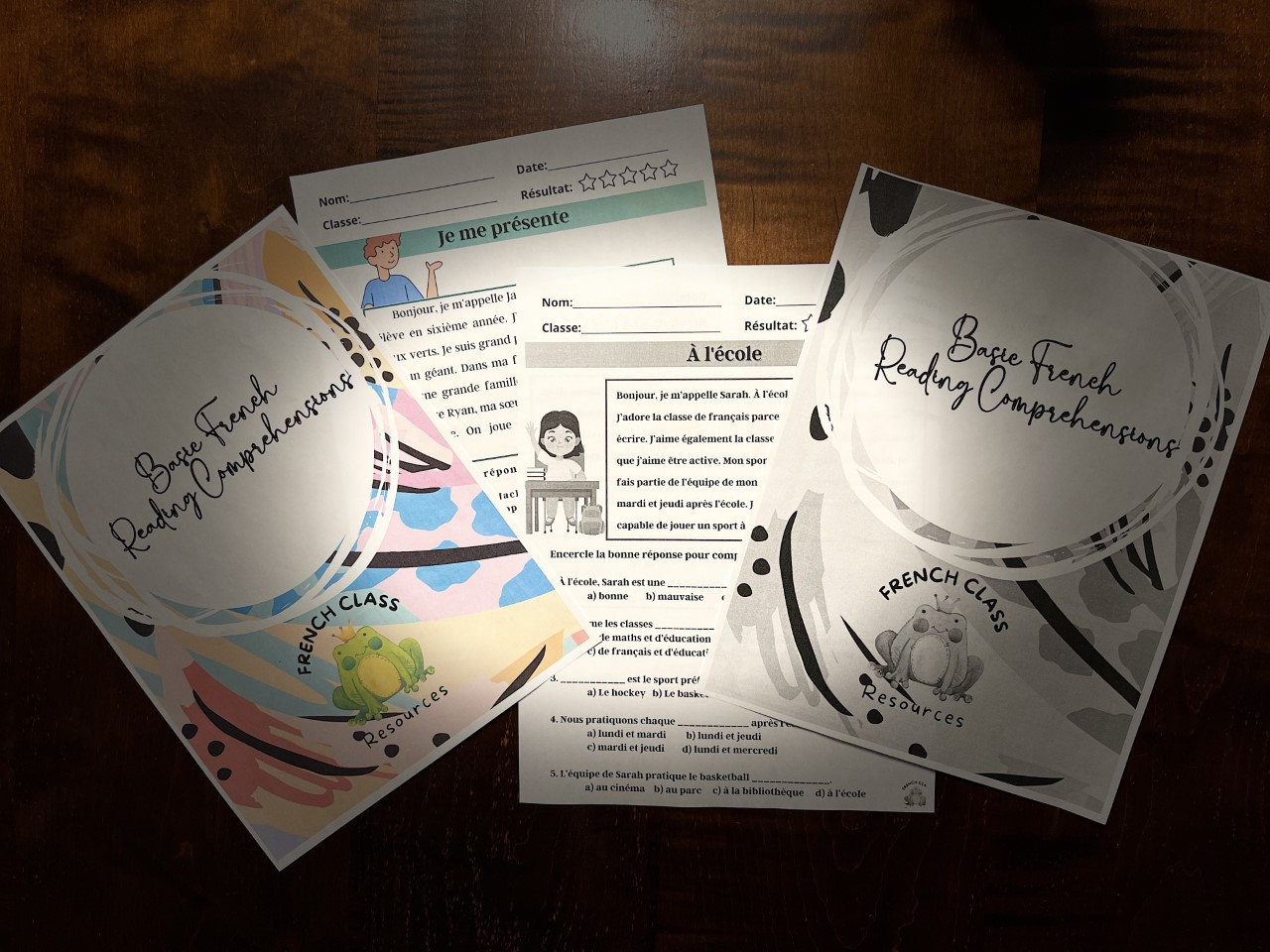 Basic French Reading Comprehension (french Learning, Classroom ...