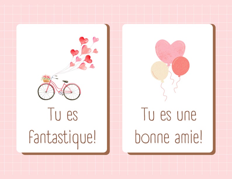 French Valentine's Day Cards (classroom Resources, Learn French, French ...