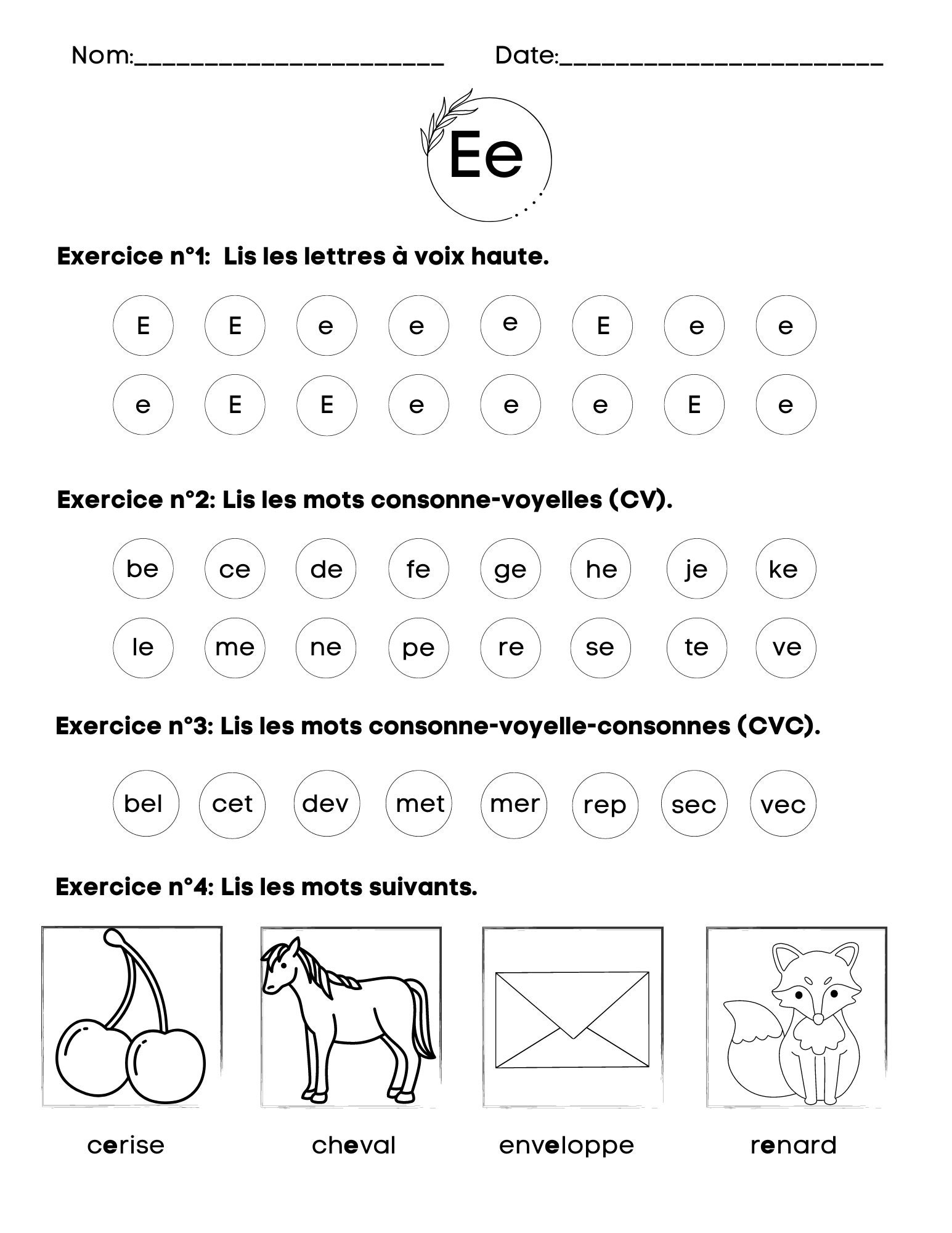 Reading French Phonics (science of Reading, French Vowels, Français, La ...