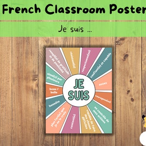 French Classroom Poster - Je Suis... (classroom Decor, Motivational ...