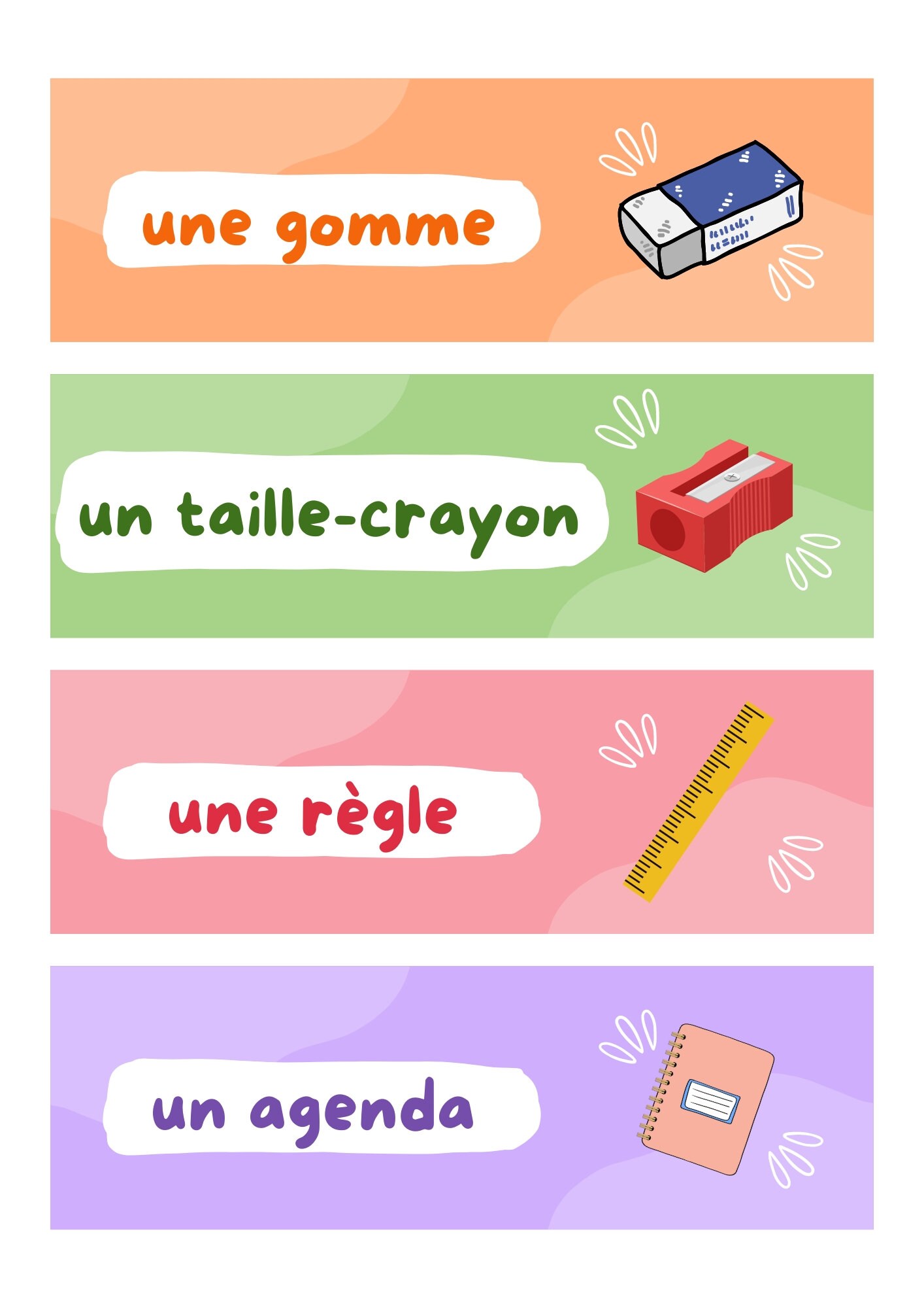 French Classroom Labels (vocabulary, FSL Instruction, Editable Labels ...