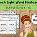 French Sight Word Flashcards BUNDLE 6-10 Basic French Learning ...