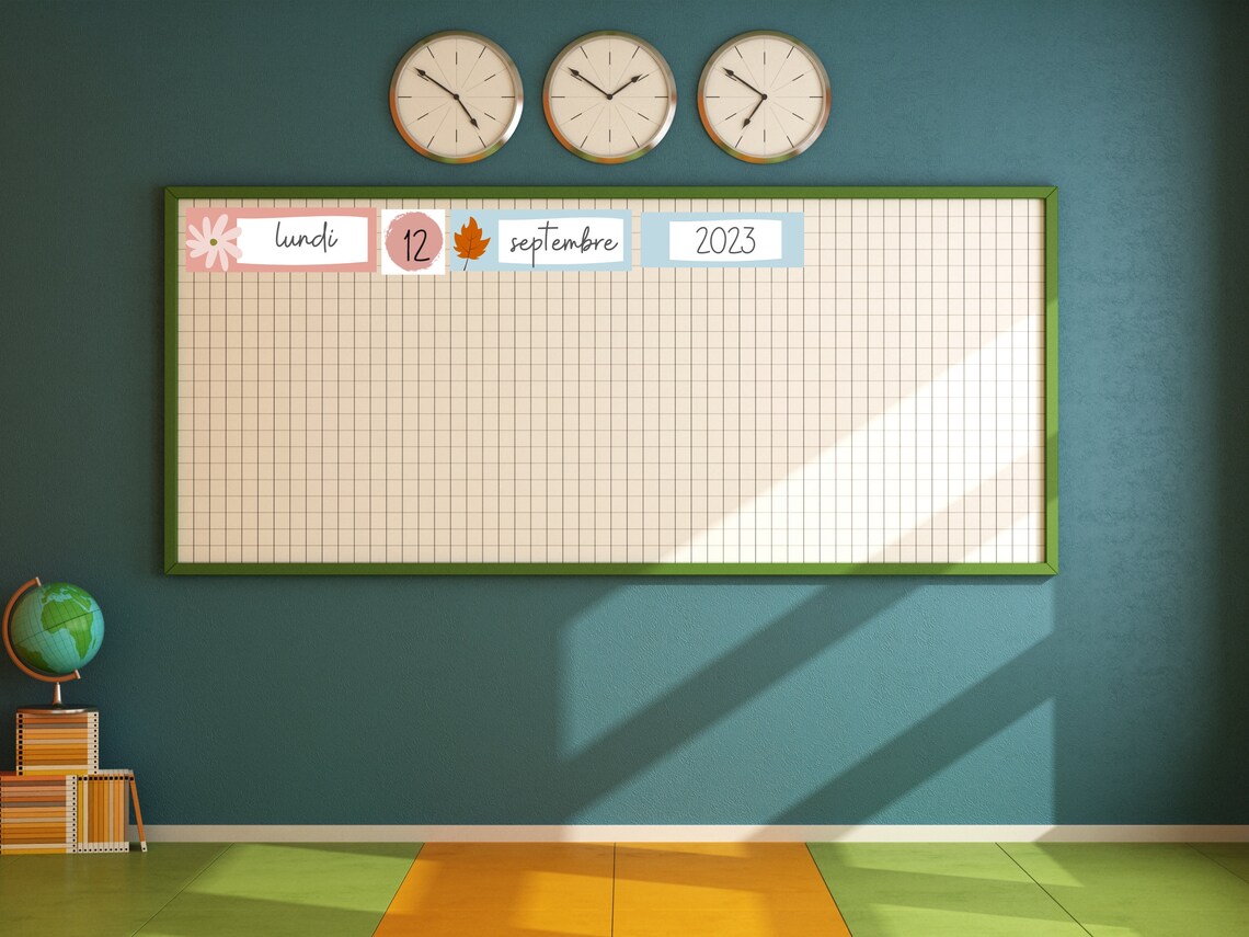 French Flip Calendar - Classroom Decor, French Days of the Week, French ...