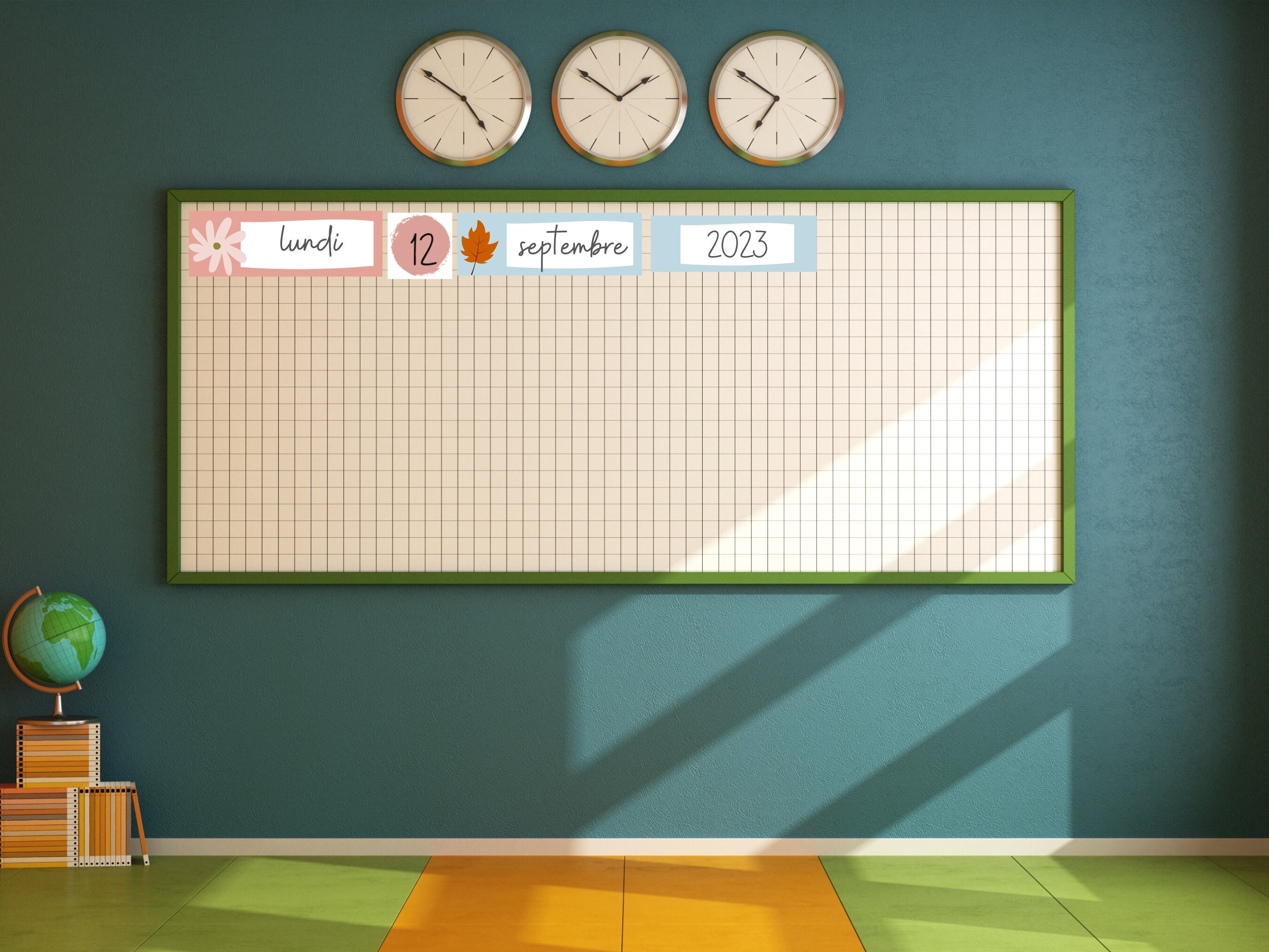 French Flip Calendar - Classroom Decor, French Days of the Week, French ...