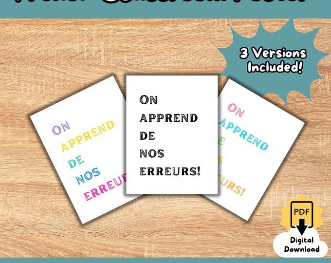 French Classroom Poster, Digital Download, Il Est Correct De, Kids Wall ...