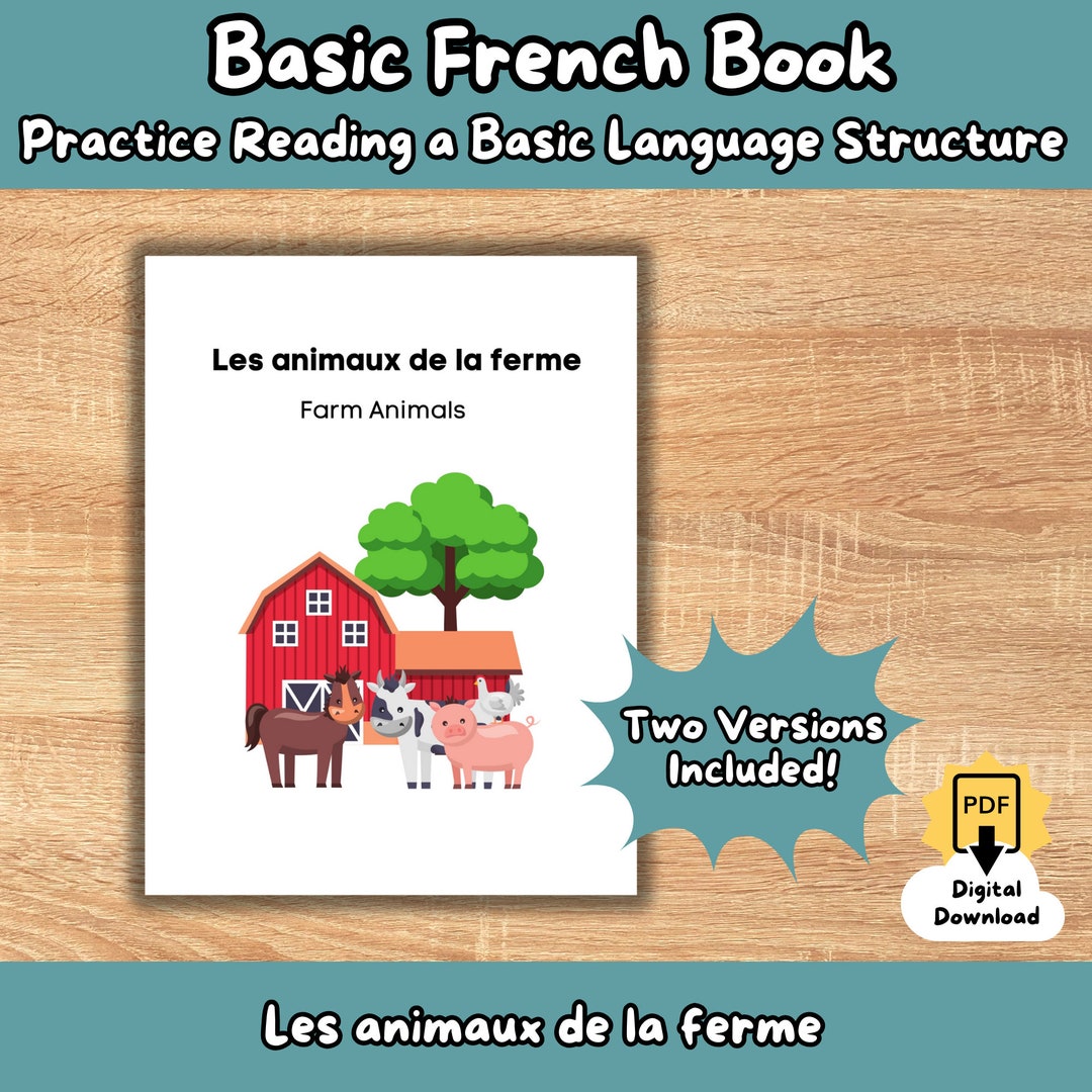 Les Animaux De La Ferme (basic French Language Book, FSL Classroom ...