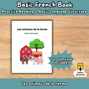 Les Animaux De La Ferme (basic French Language Book, FSL Classroom ...