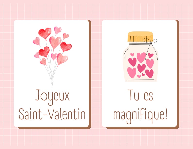 French Valentine's Day Cards (classroom Resources, Learn French, French ...