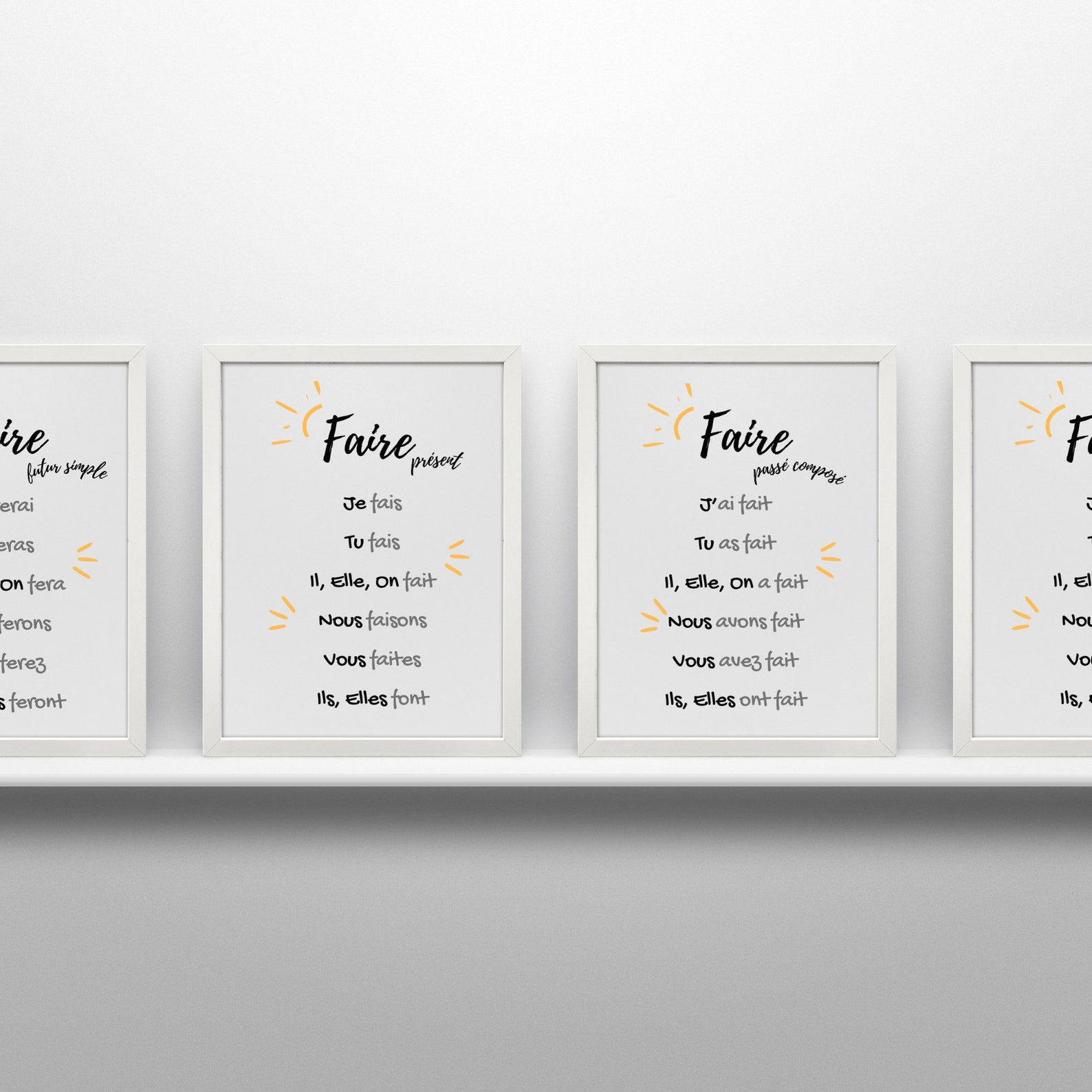 French Classroom Poster - Le Verbe FAIRE (classroom Decor, Language ...