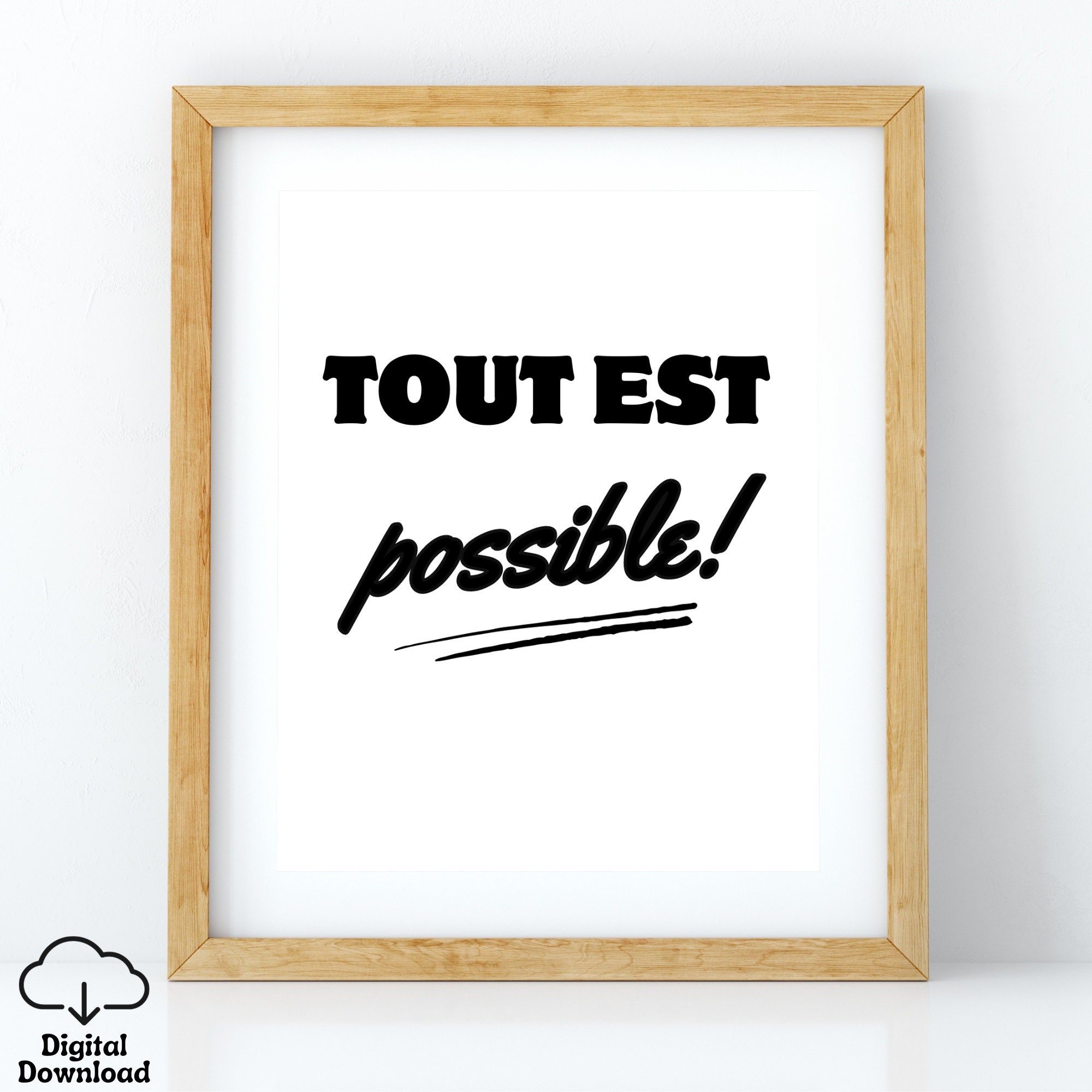 French Classroom Poster - Tout Est Possible! (classroom Decor ...