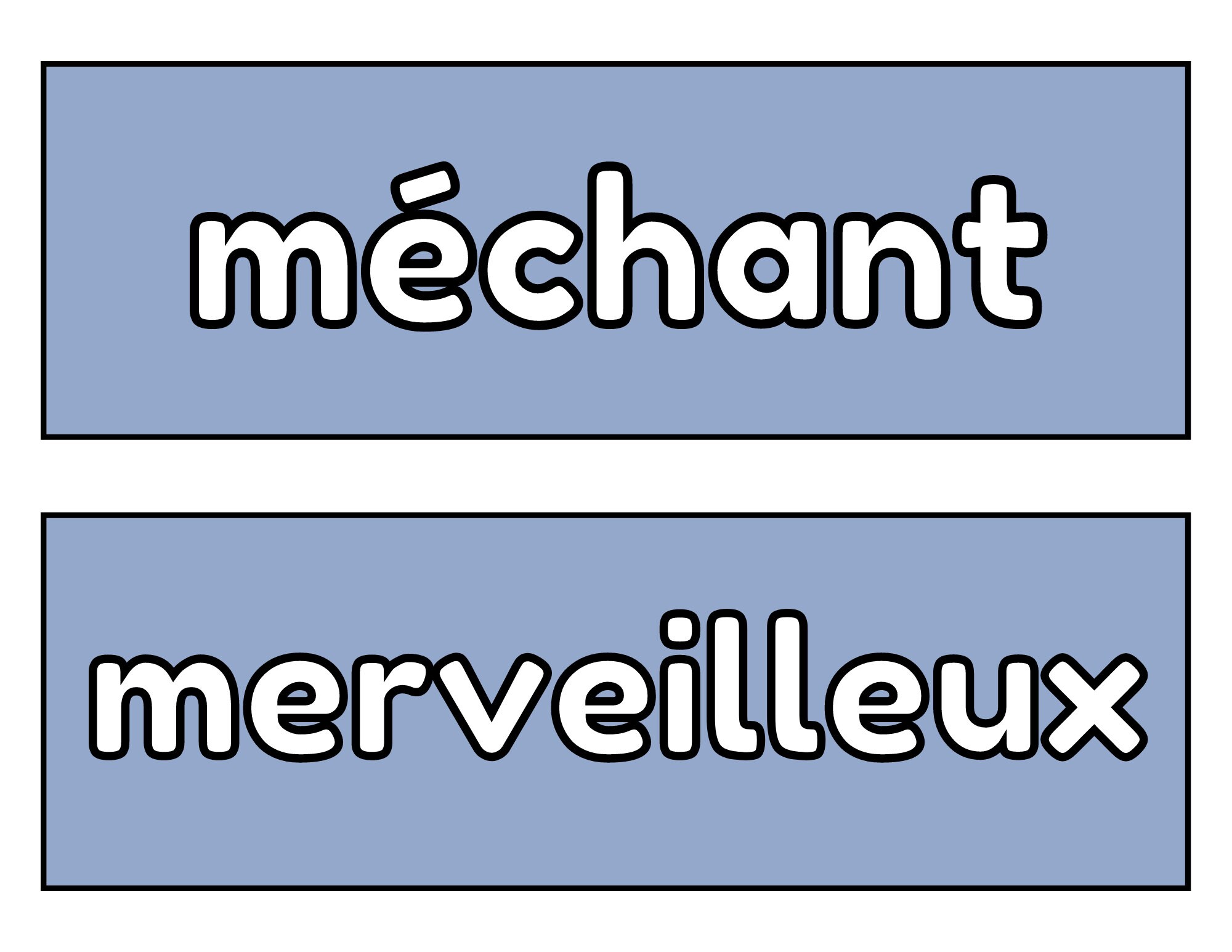 French Adjectives for Classroom Word Walls french Vocabulary, Classroom ...