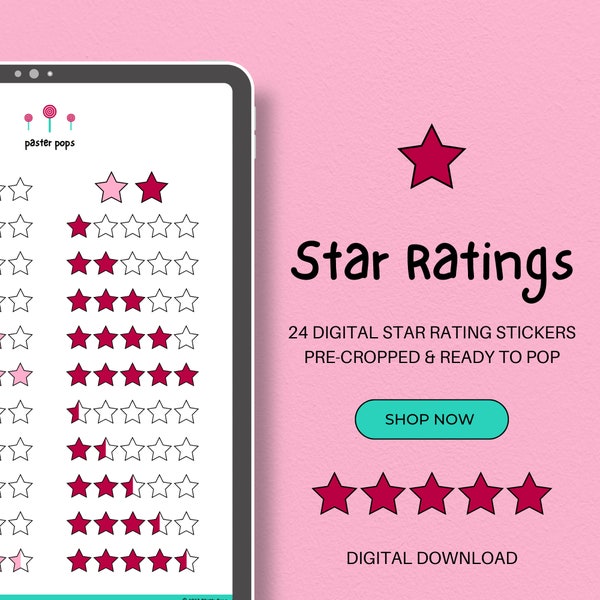 Star Review Stickers - Etsy