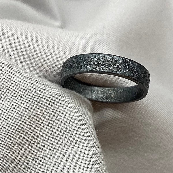 Rustic Silver Ring - Etsy