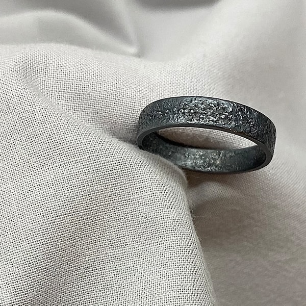 Rustic Silver Ring - Etsy