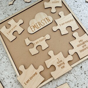 Personalized Affirmation Puzzle for Kids - I Love Myself Puzzle - Self ...