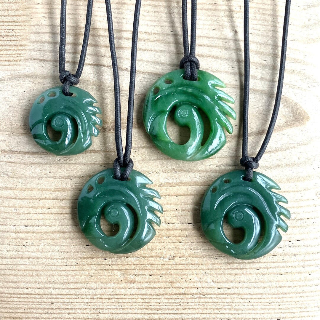 High Quality Real Jade Tomb Raider Lara Croft Necklace, Hand Carved ...