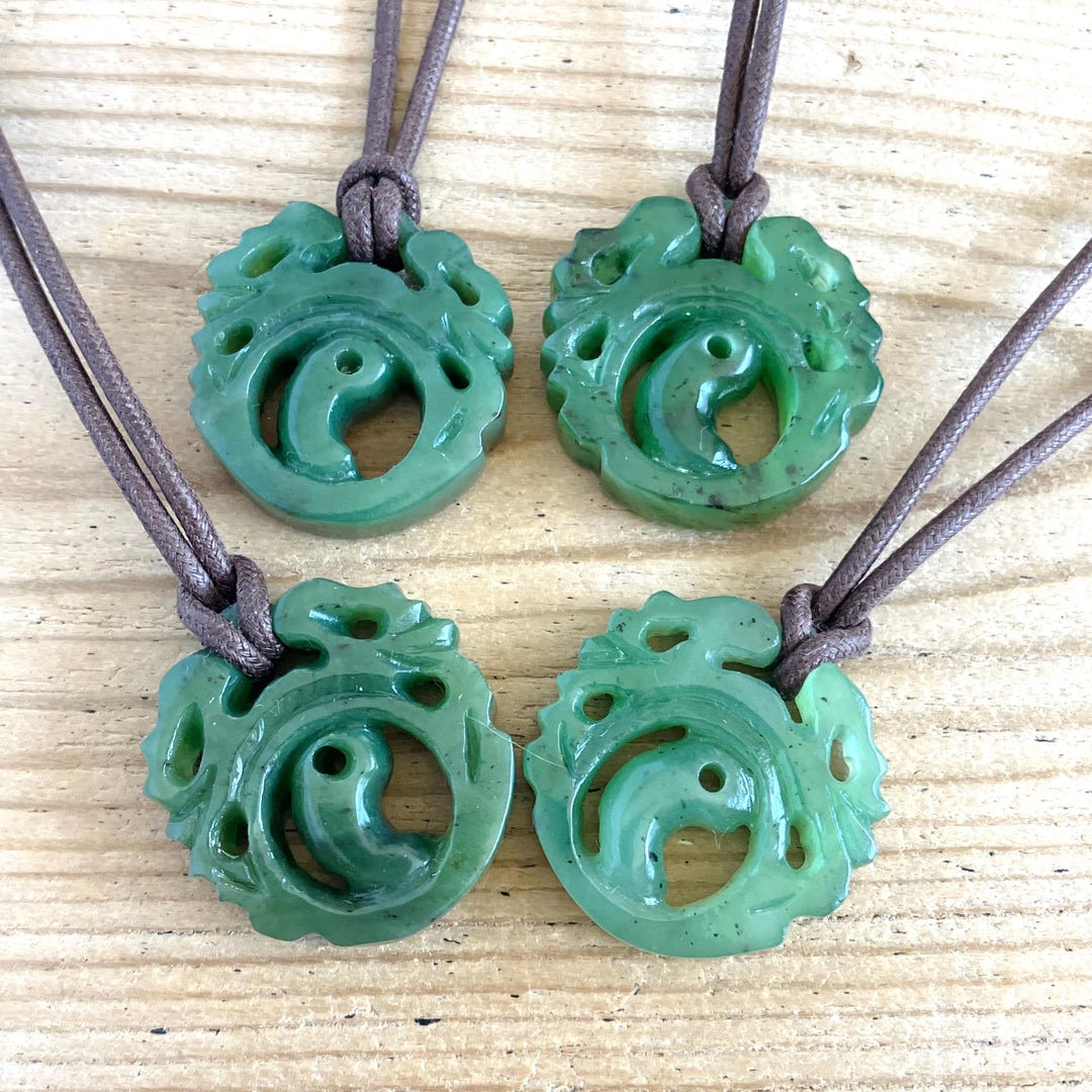 High Quality Real Jade Tomb Raider Lara Croft Necklace, Hand Carved ...