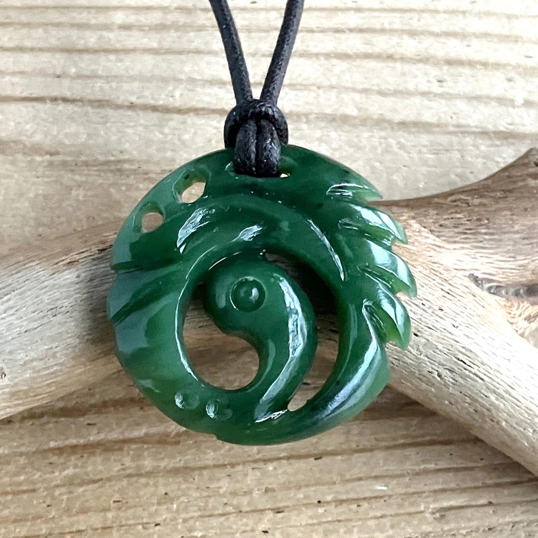 High Quality Real Jade Tomb Raider Lara Croft Necklace, Hand Carved ...