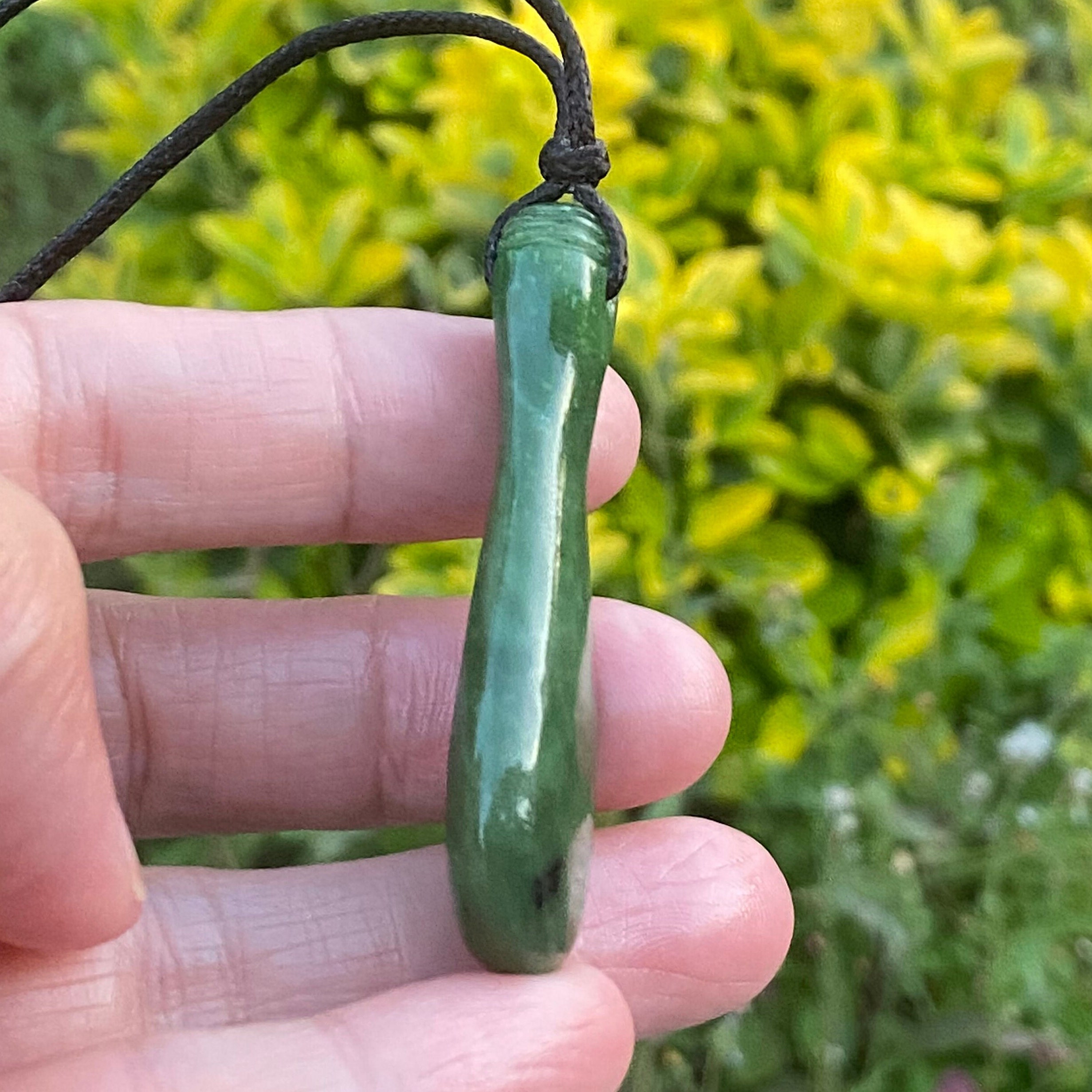 Mere Patu War Club Pendant / Necklace in Canadian Nephrite Jade 56mm ...