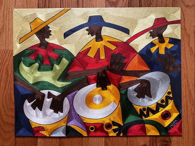 Silk Thread Art - Etsy