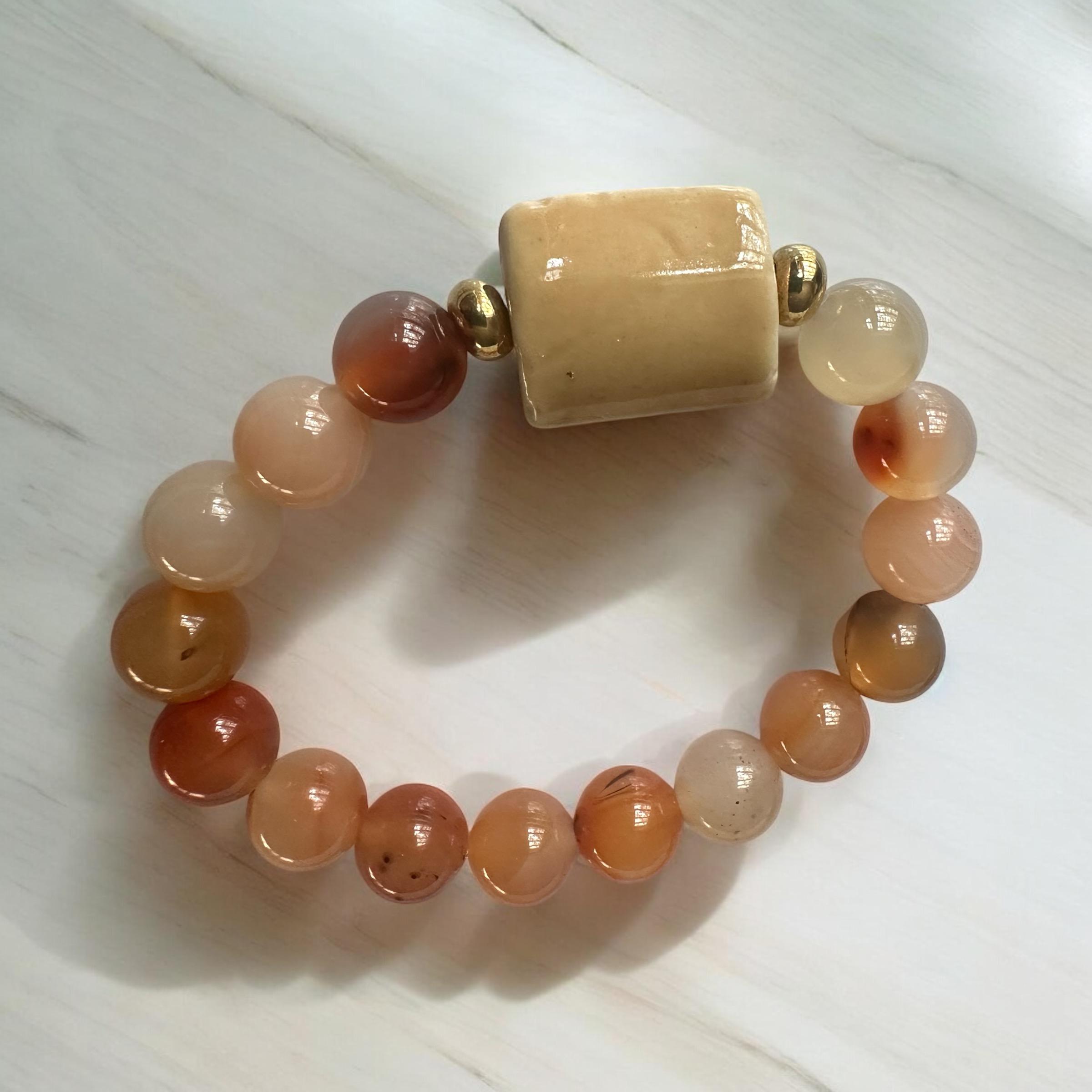 Beaded Bracelet I Glass Color - Etsy