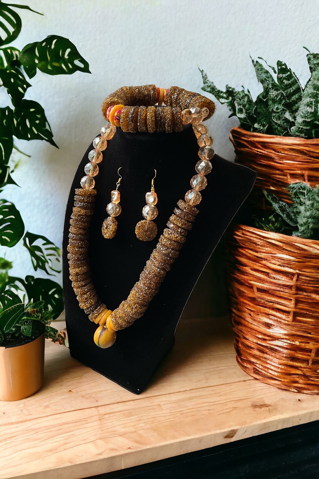 The Krobo Beaded Set - Etsy