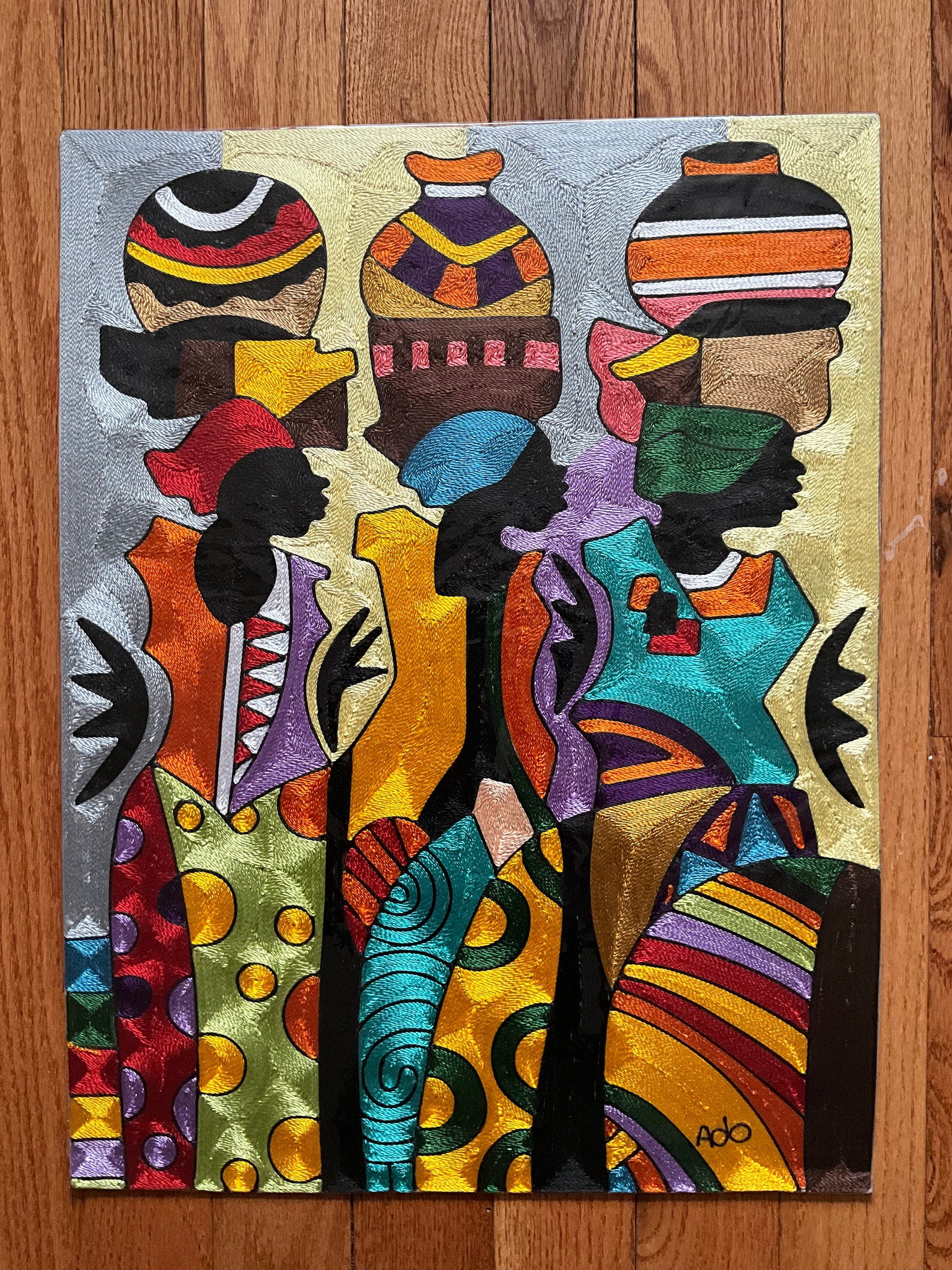 Silk Thread Art - Etsy