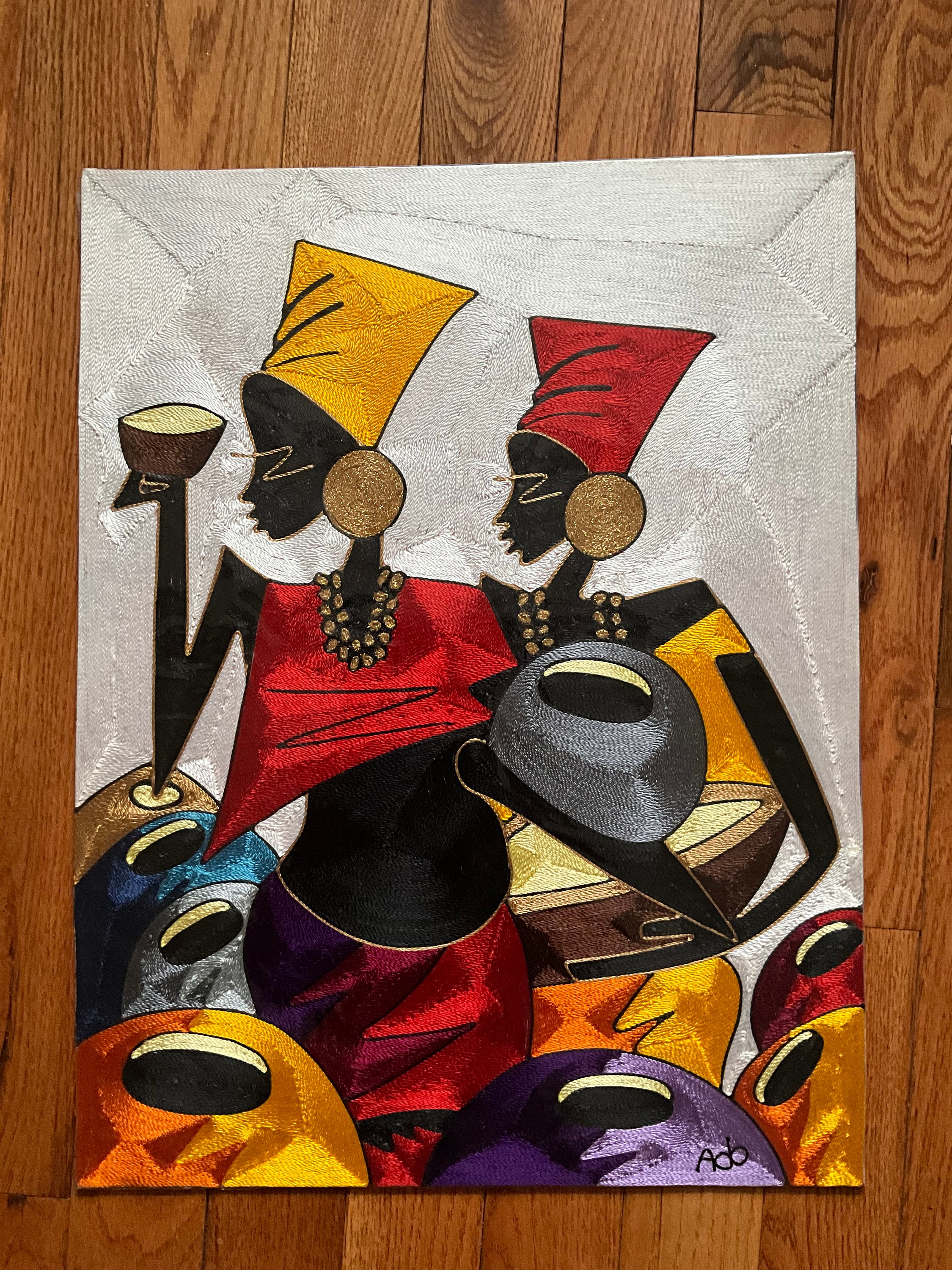 Silk Thread Art - Etsy