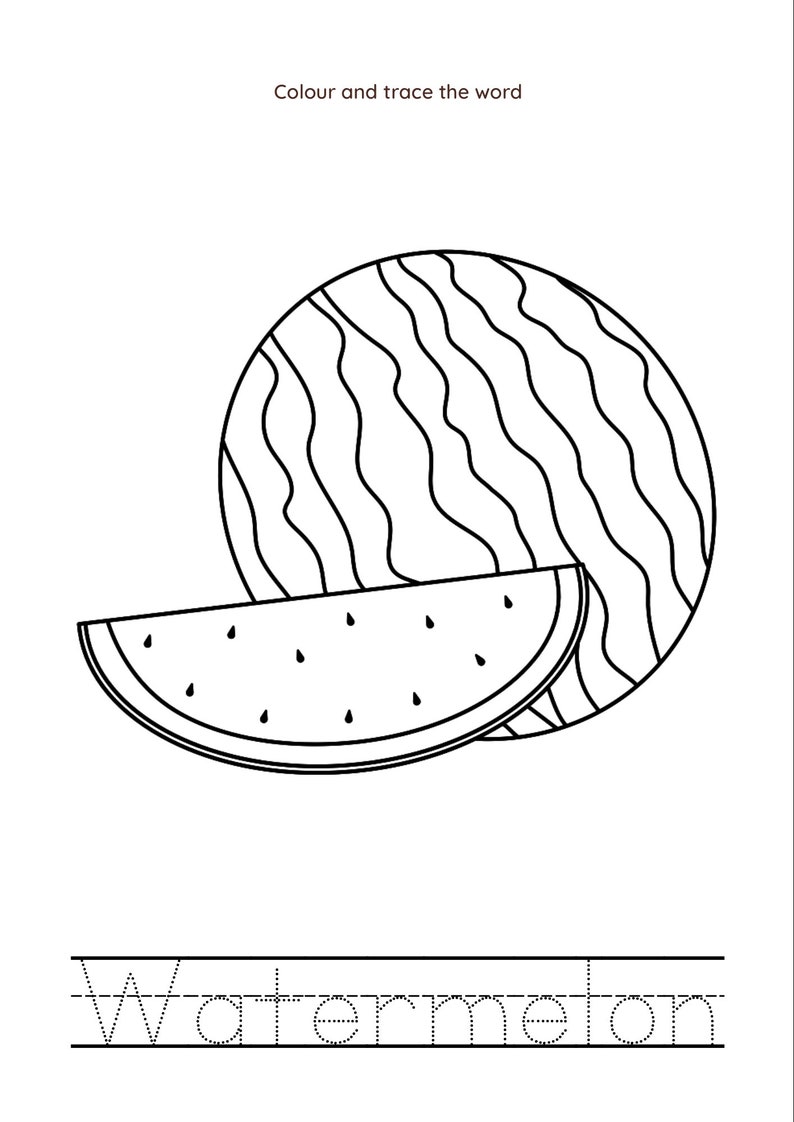 27 Cute Alphabet Colouring Pages Trace the Word Tracing Spelling Words ...