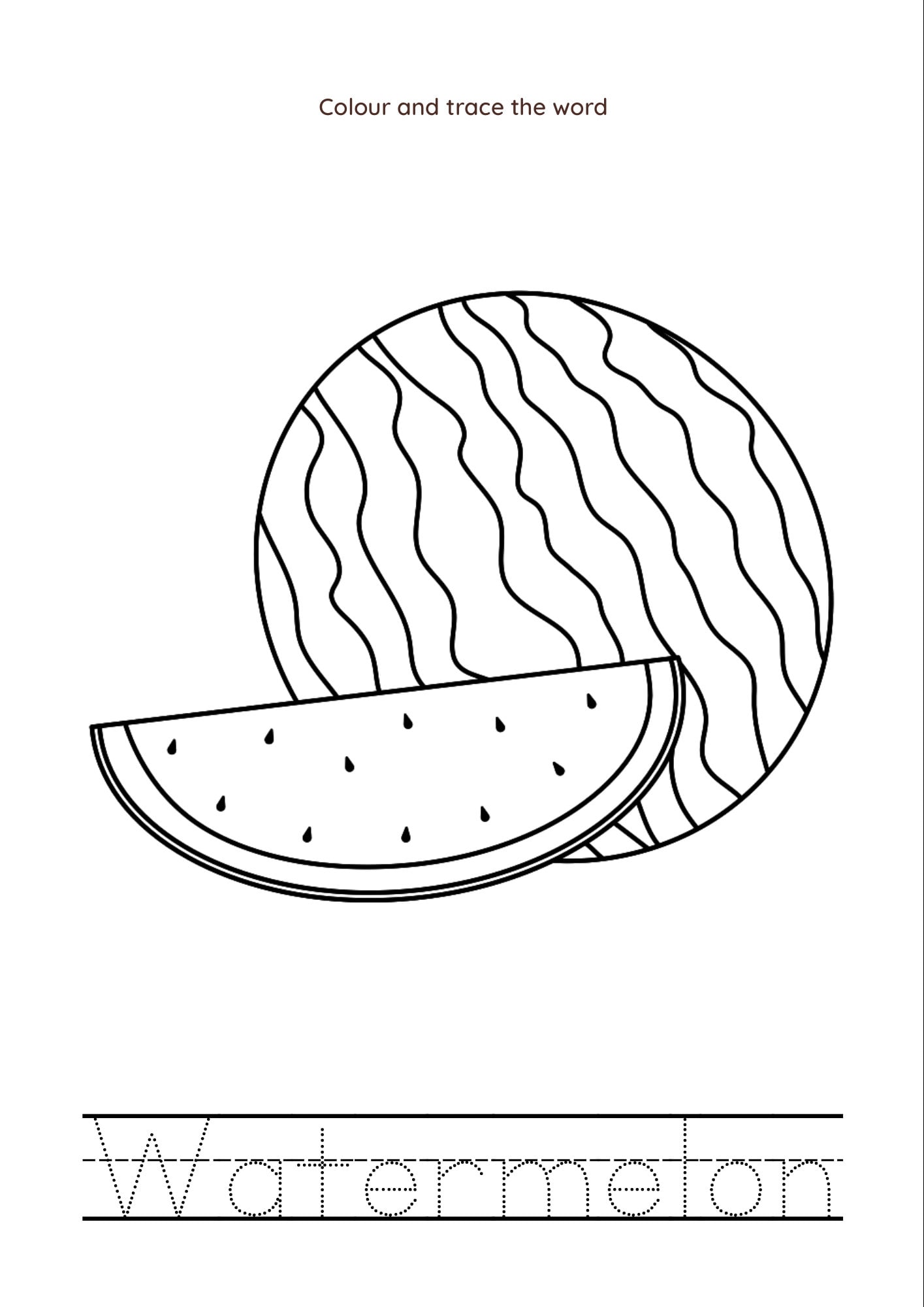 27 Cute Alphabet Colouring Pages Trace the Word Tracing Spelling Words ...