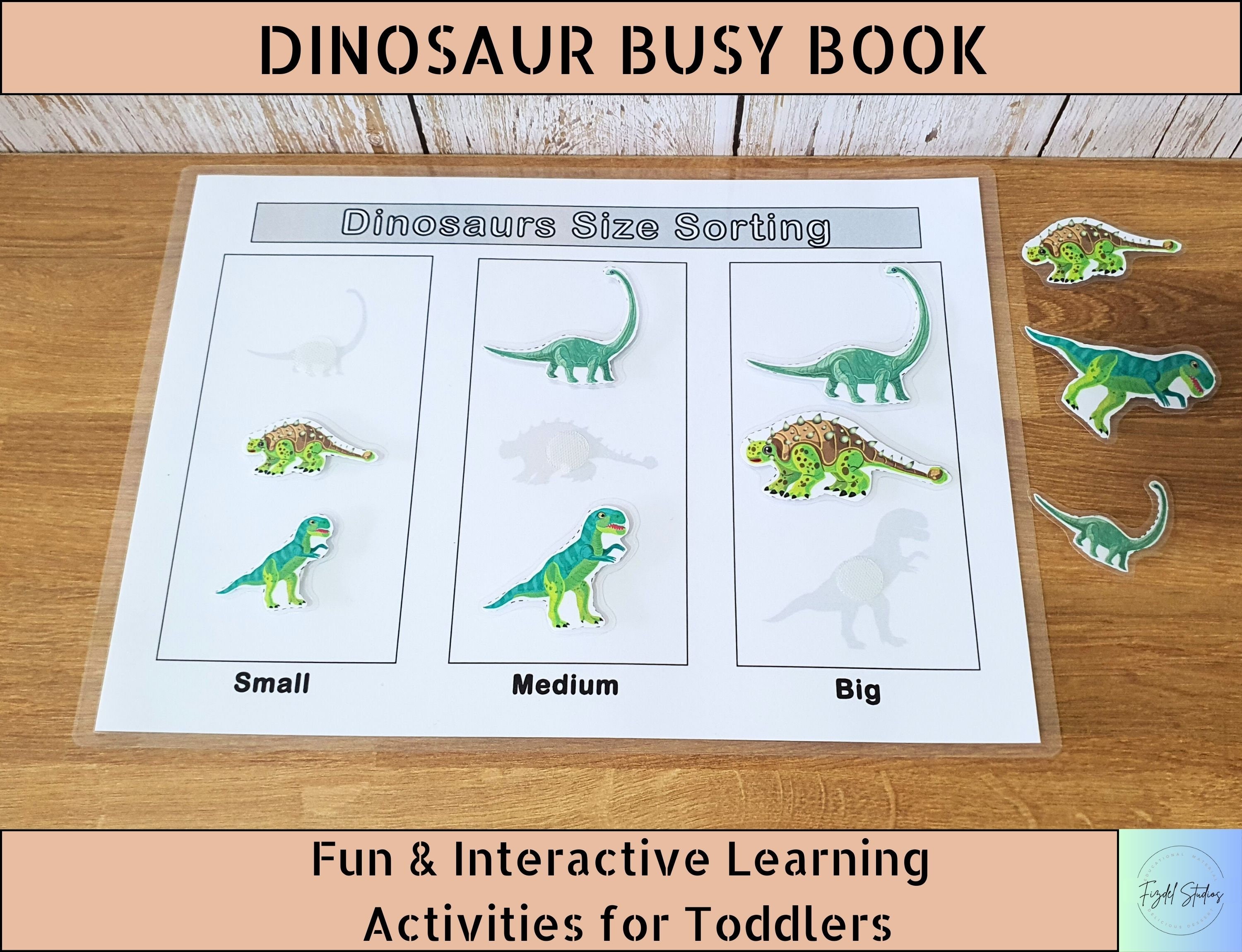 Dinosaur Activity Book Printable Preschool Learning Activity Binder ...