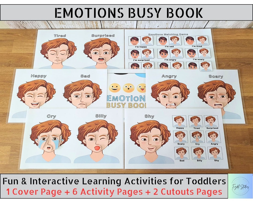 Emotions Activity Book Printable Preschool Learning Activity Binder ...