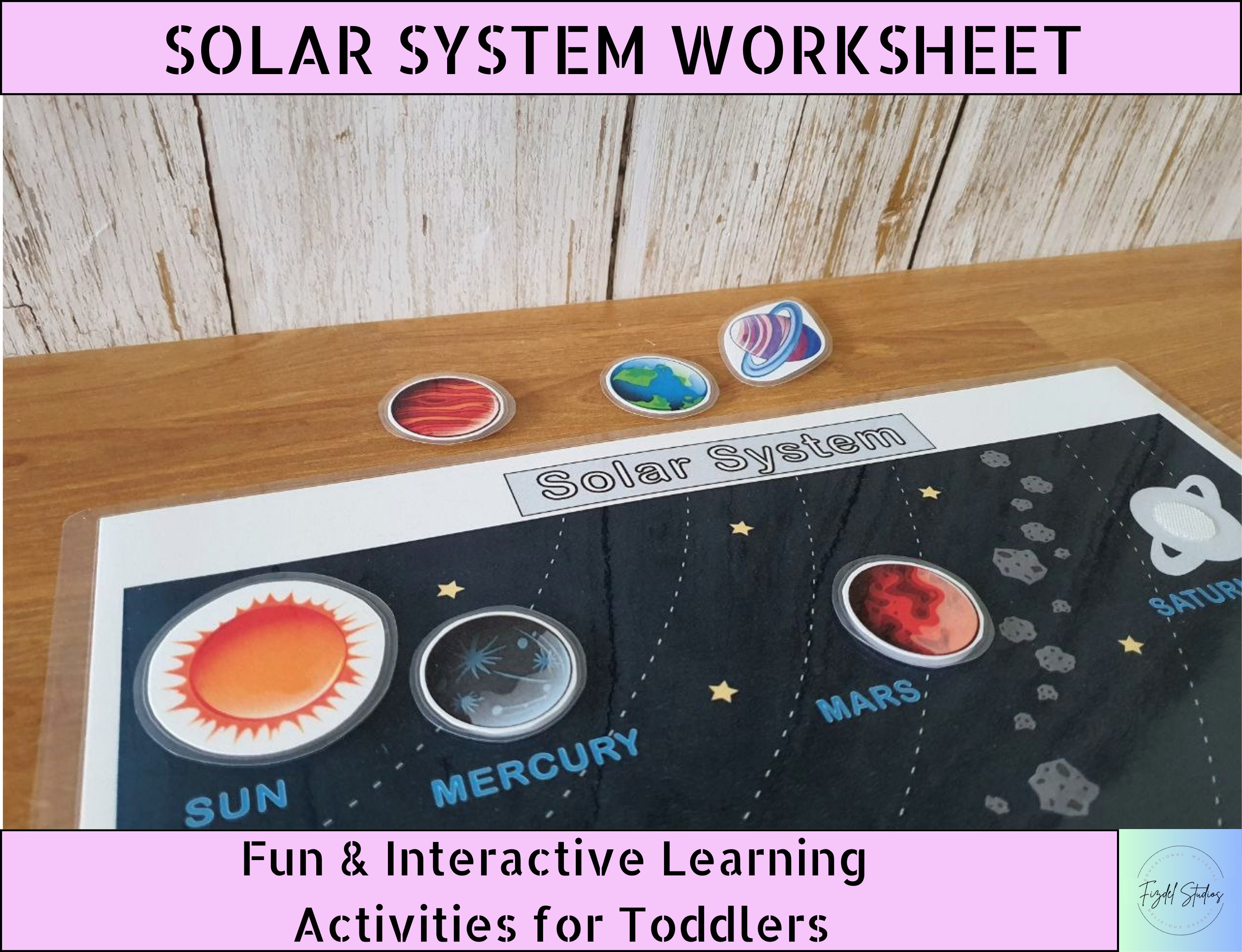 Solar System Activity Book Printable Preschool Learning - Etsy
