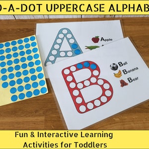 Do A Dot Sticker Uppercase Alphabet Dot Dab Marker Activity Book ...