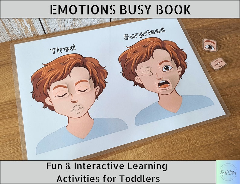 Emotions Activity Book Printable Preschool Learning Activity Binder ...