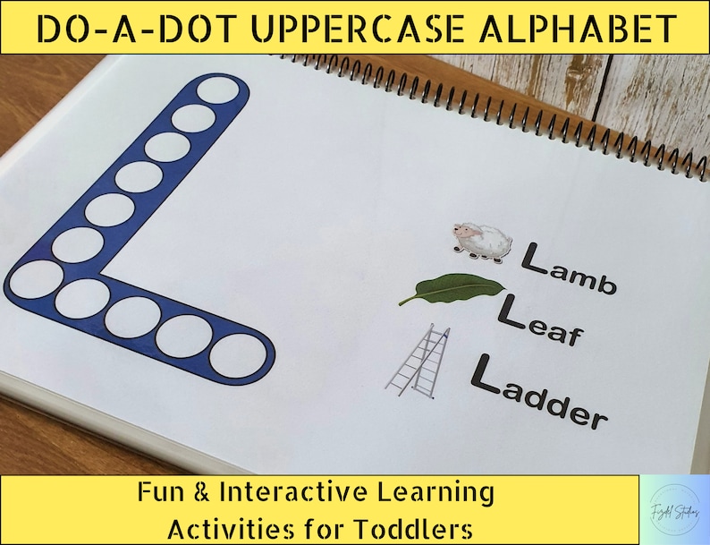 Do A Dot Sticker Uppercase Alphabet Dot Dab Marker Activity Book ...